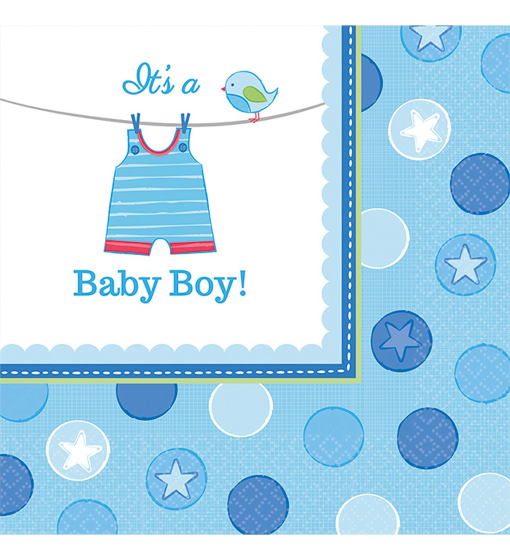 Dětské ubrousky - modré - Ptákoviny Anděl